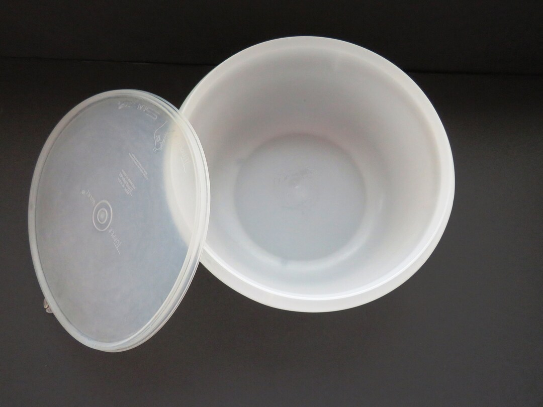 1970s Tupperware Large Mixing Bowl 12 Cup Plastic Bowl With - Etsy