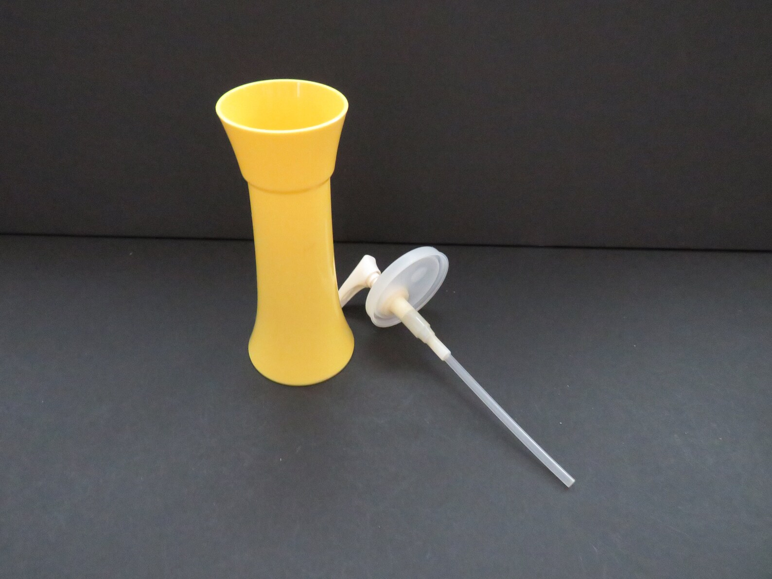 1980s Tupperware Mustard Dispenser Bright Yellow with Pump | Etsy
