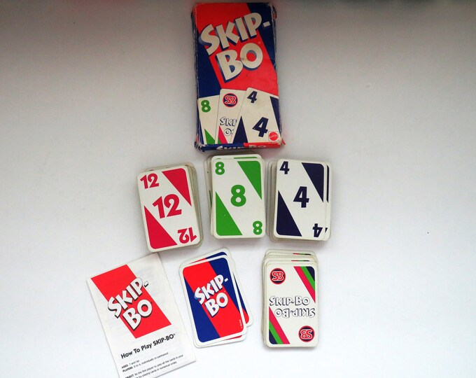 1999 SKIP BO Card Game - Complete Boxed Set With Instructions ...