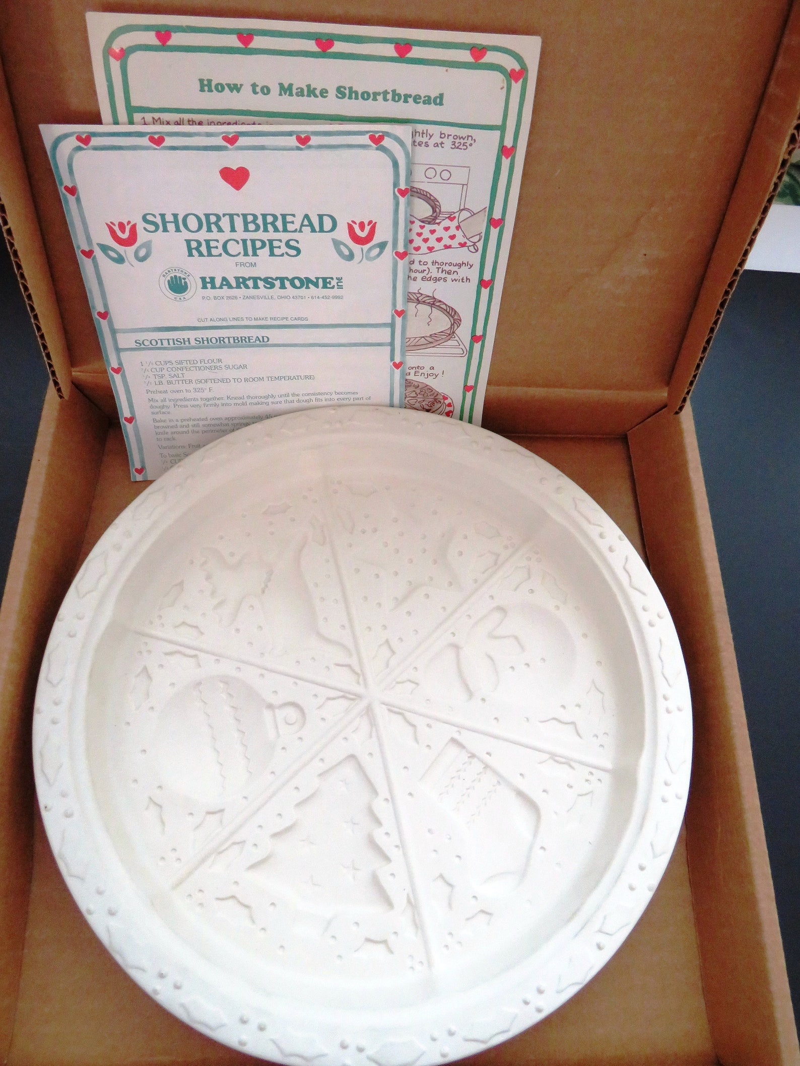 1993 Round Christmas Shortbread Cookie Mold by Hartstone - Etsy