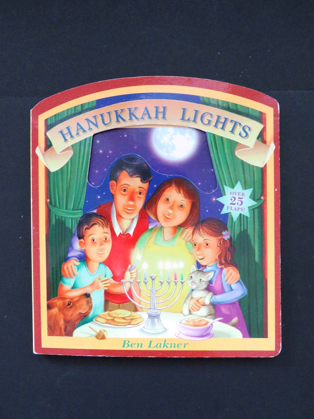 Hanukkah Lights Book by Ben Lakner - 25 Flaps to Open - Jewish Holiday ...
