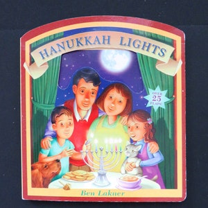 Hanukkah Lights Book by Ben Lakner - 25 Flaps to Open - Jewish Holiday ...