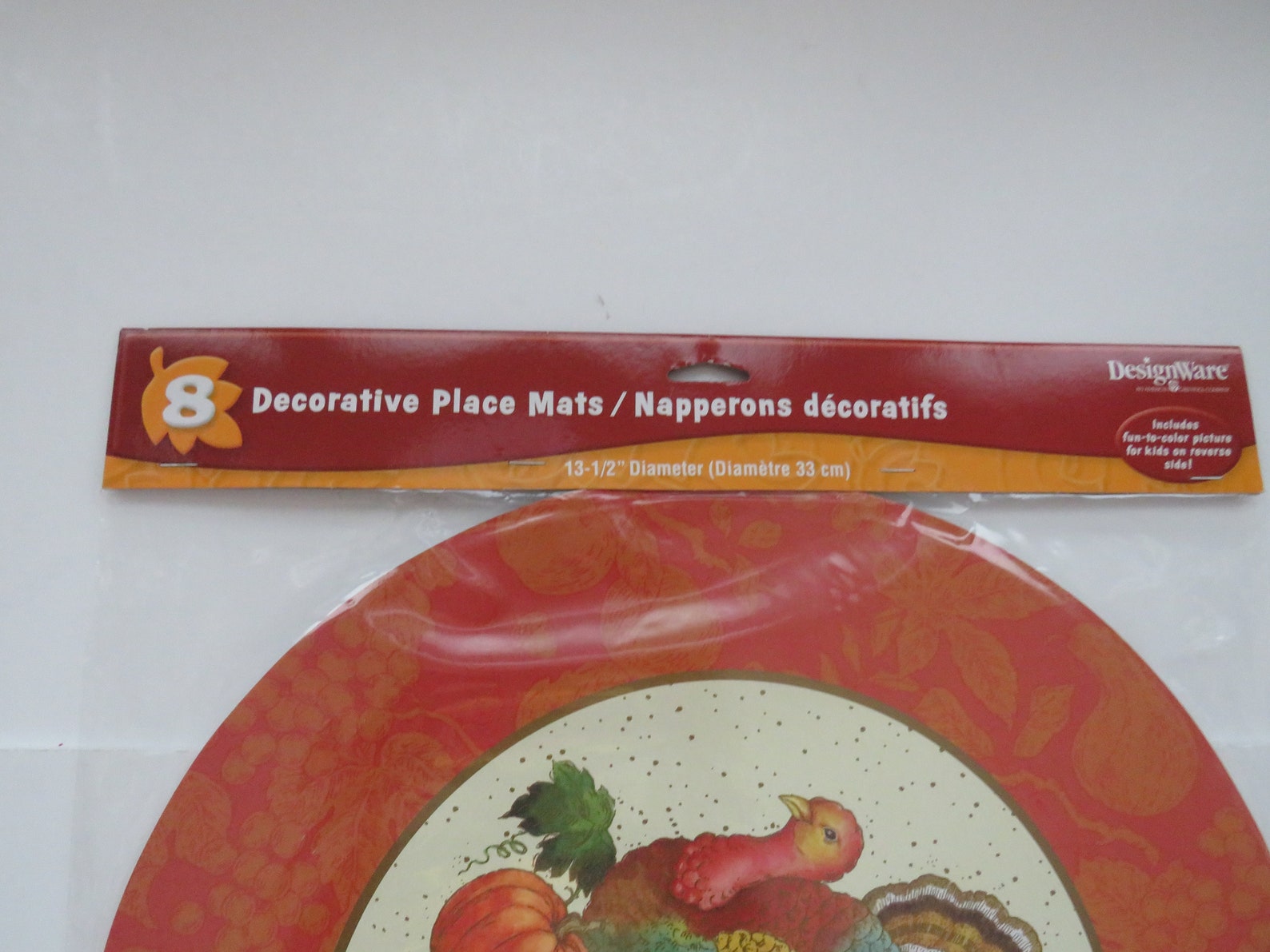 1980s Thanksgiving Round Paper Placemats by American Greetings - Etsy