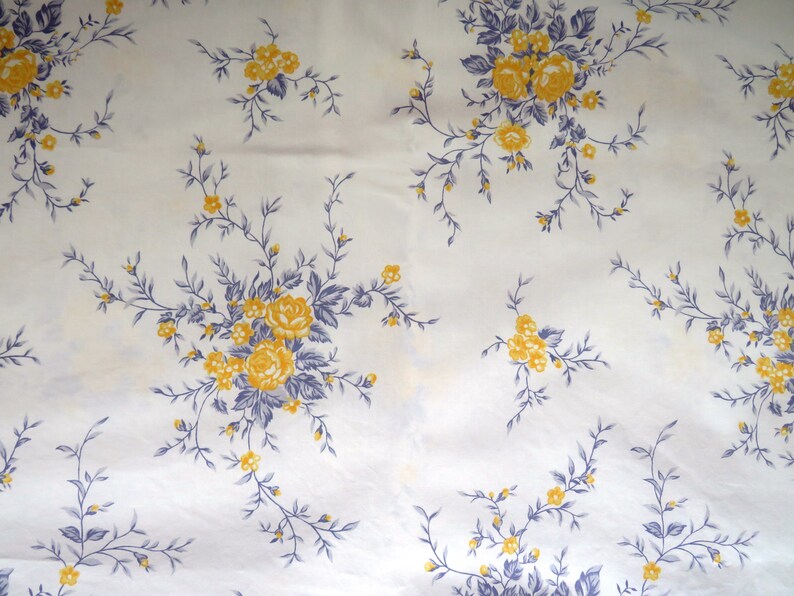 Full Queen Floral DUVET Cover Plus ONE Sham Yellow Roses - Etsy