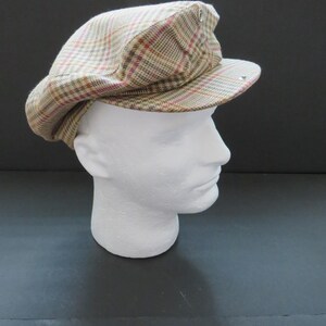 Vintage Tan Plaid Cap by Country Gentleman - Size Large - Cuffley ...