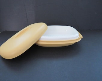 1990s Tupperware Crystal Wave Micro Steamer - 3 Piece Gold Microwave ...