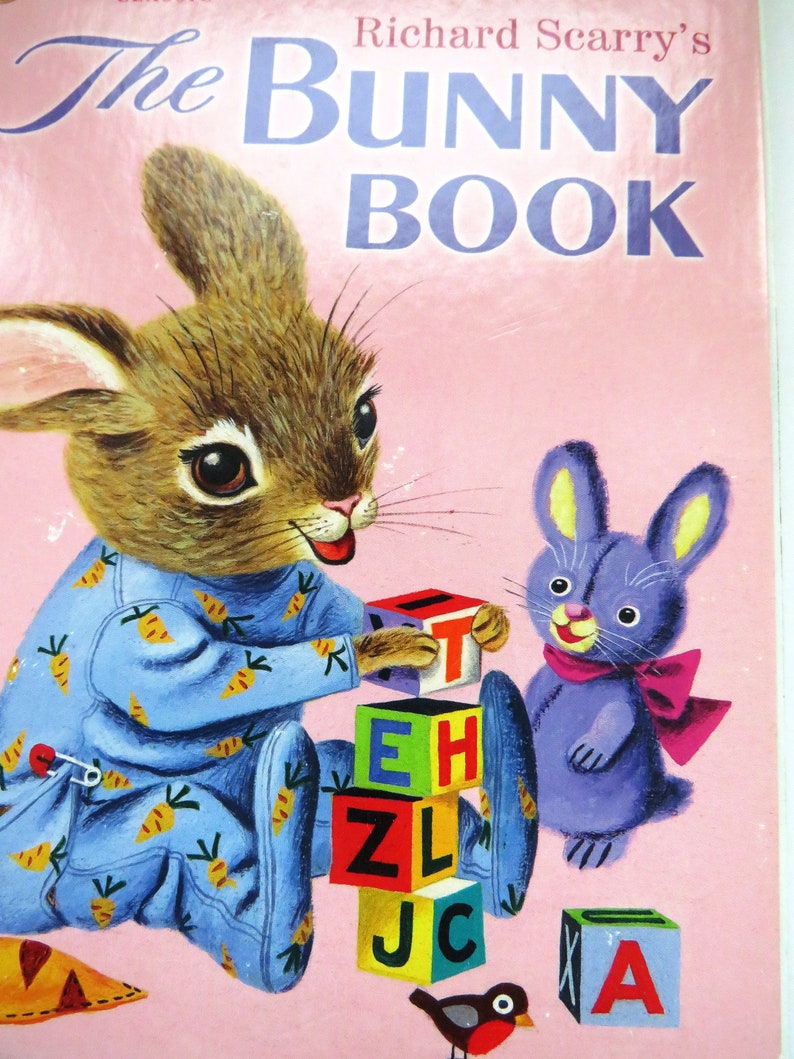 The Bunny Book by Richard Scarry 1983 Bunny Rabbits A Little | Etsy
