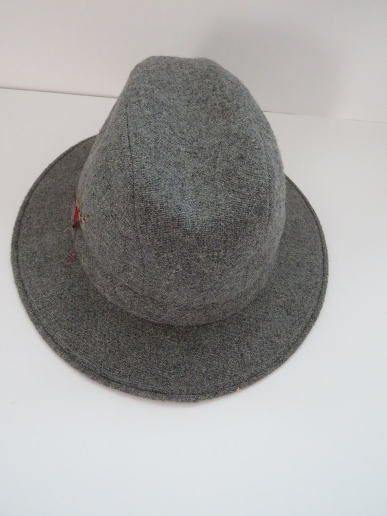1960s Gray Tweed Fedora Country Hat Size XL Gray Tweed - Etsy