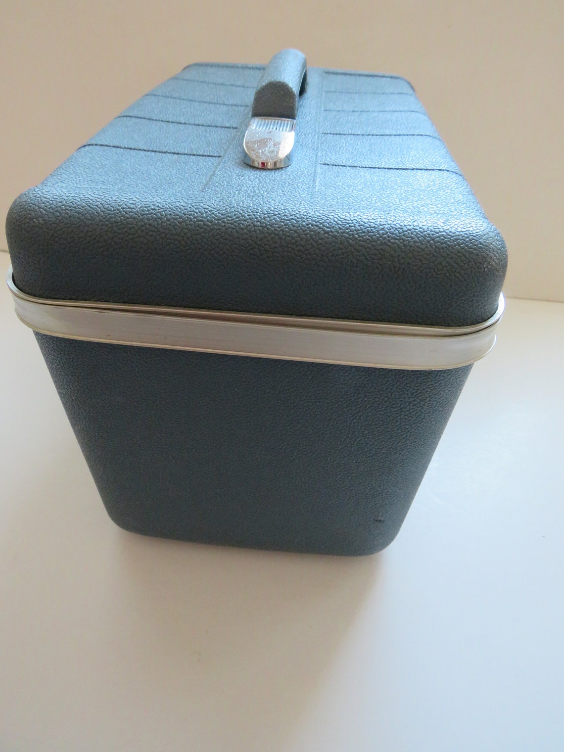1970s Blue Train Case by Star Flite Small Suitcase Travel - Etsy