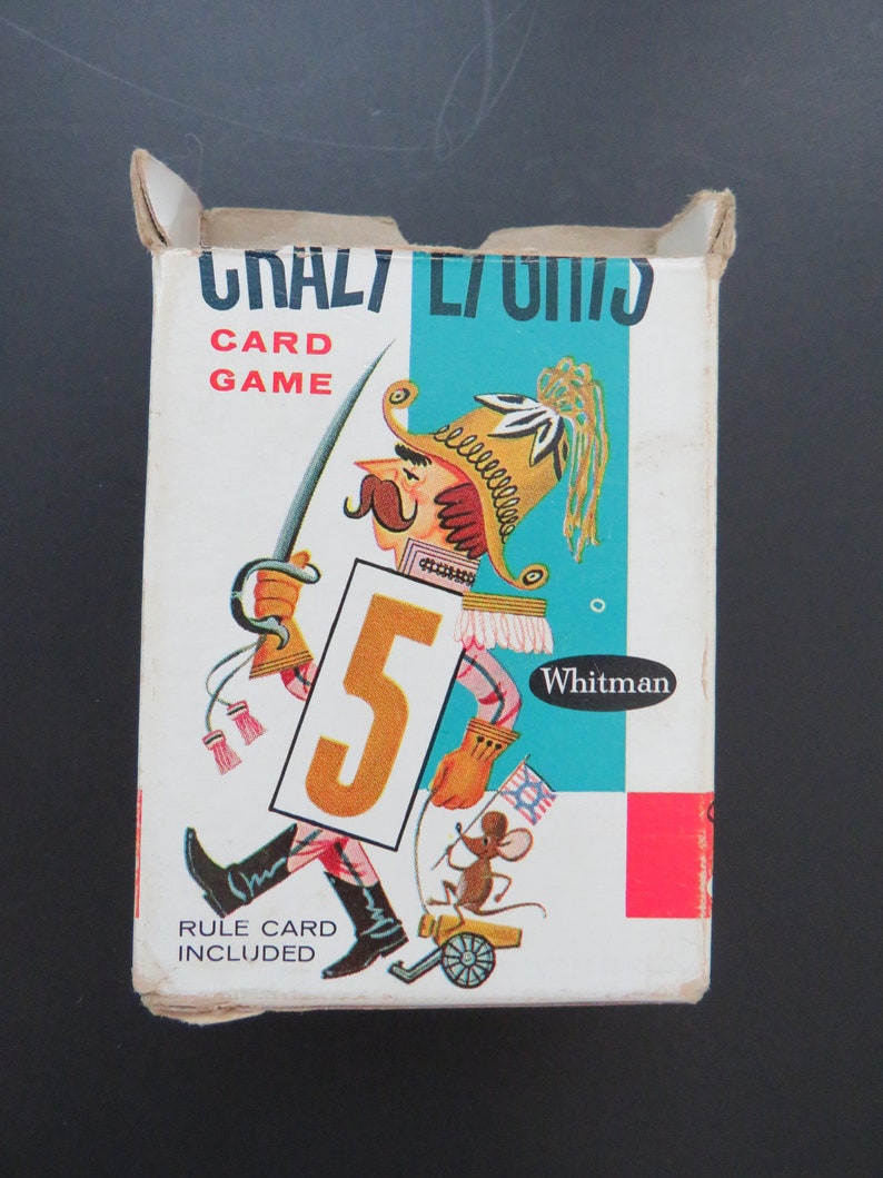 1951 Crazy Eights Playing Cards by Whitman - COMPLETE Full Deck ...