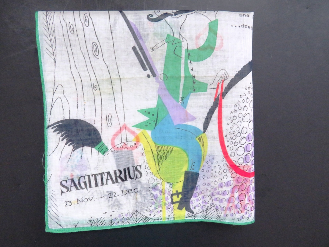 SAGITTARIUS Zodiac Sign Handkerchief - Astrological Horoscope Traits ...