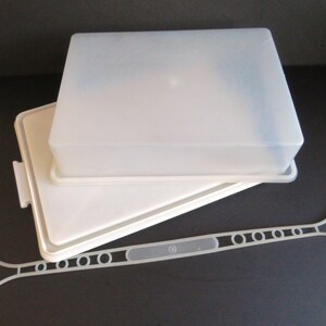 1980s Tupperware Sheet Cake Cupcake Taker 3 Pc Rectangle - Etsy