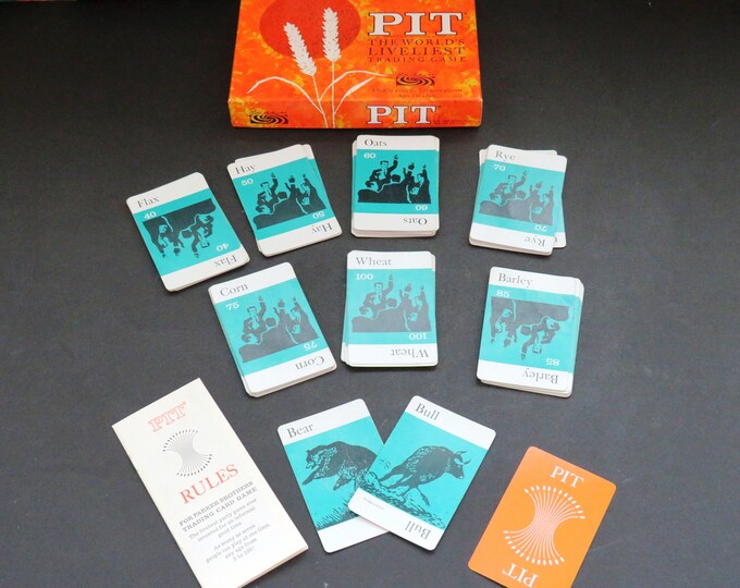 1964 PIT Card Game by Parker Brothers - Bull and Bear Edition Complete ...