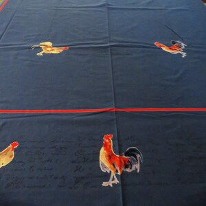 Extra Large Farmhouse Chicken and Roosters Tuscan Tablecloth by ...