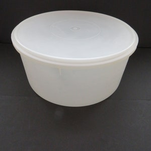 1960s Large Round Tupperware Carry All Container With Snap on - Etsy