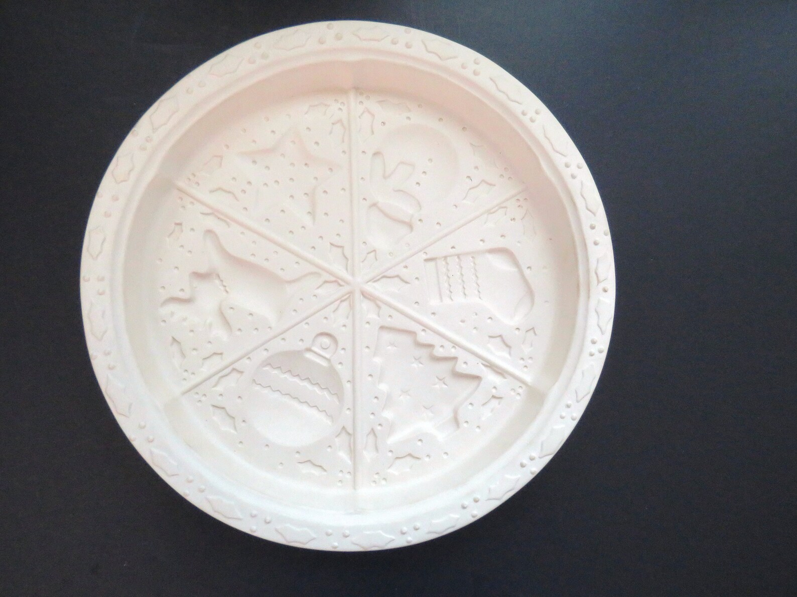 1993 Round Christmas Shortbread Cookie Mold by Hartstone - Etsy