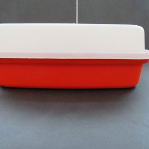 Tupperware Large Season Serve Marinade Container Paprika Orange Plastic ...