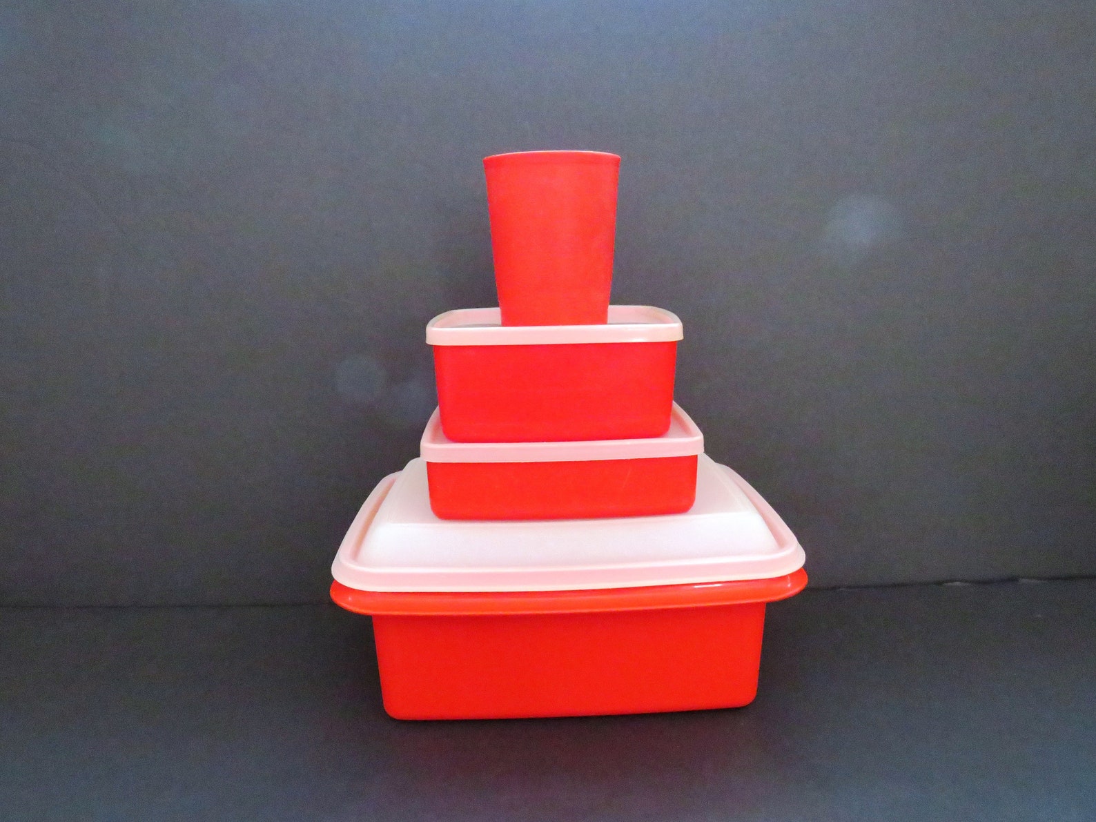 1970s Vintage Tupperware Pak N Carry Lunchbox Set 7 Piece | Etsy