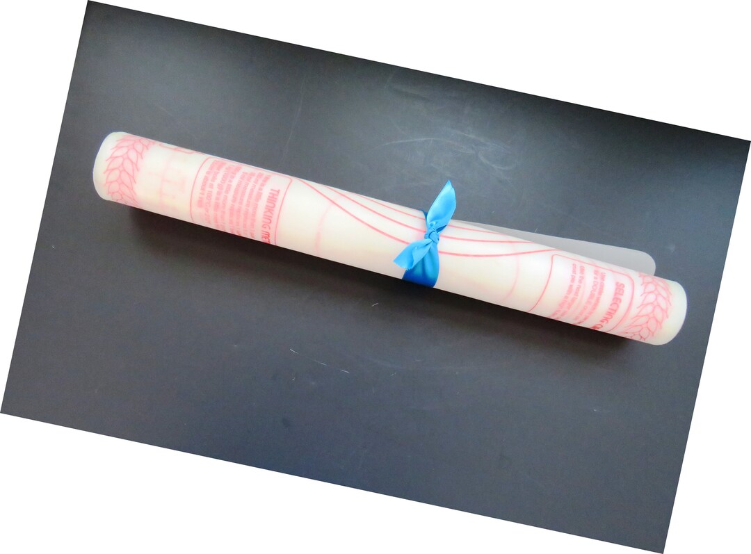 1965 Tupperware Pastry Mat - Sheer White and Red Plastic - Pastry Chef ...