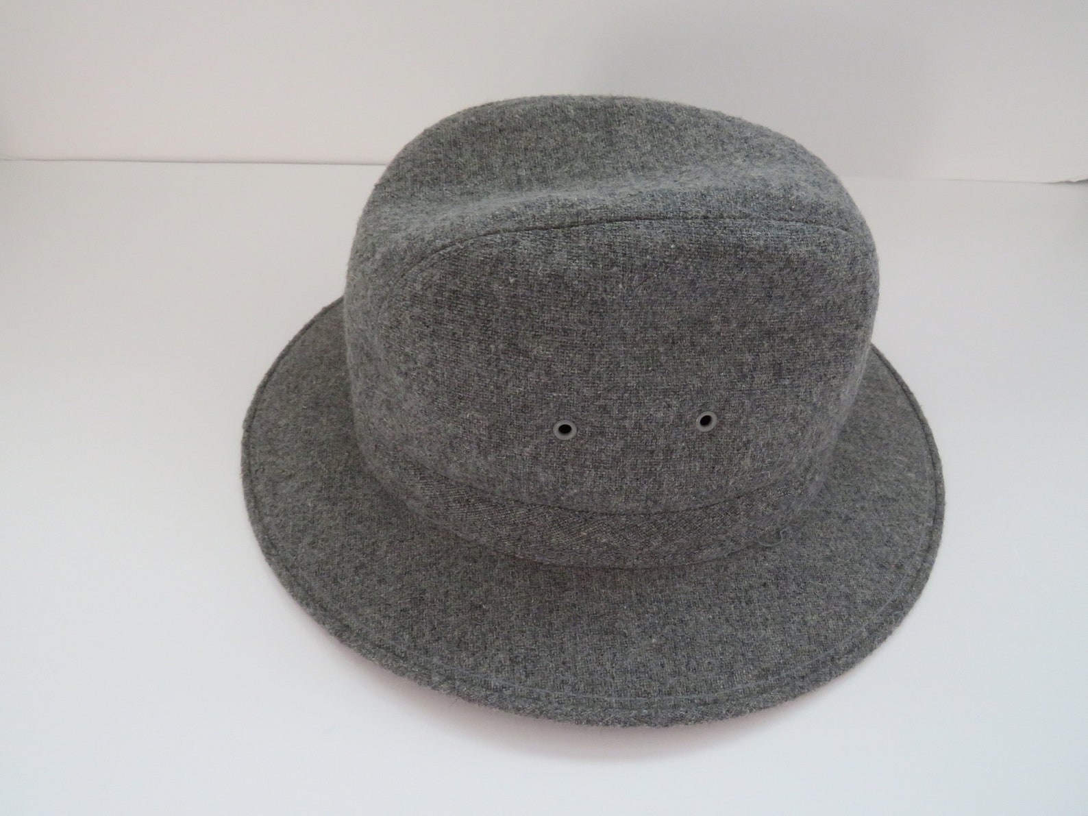 1960s Gray Tweed Fedora Country Hat Size XL Gray Tweed - Etsy