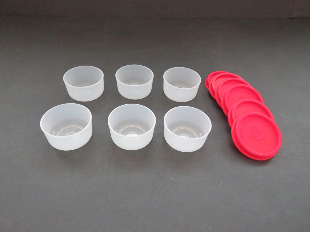 1970s Tupperware Smidgets - 6 Small Midget Clearplastic Storage ...