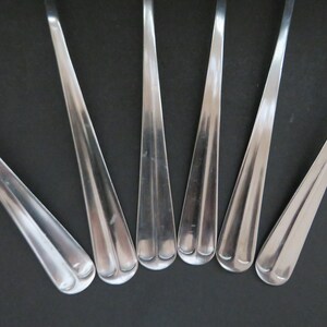 Vintage DRAYCOTT Ice Tea Spoons by Oneida Silver - Set of 6 - Glossy ...