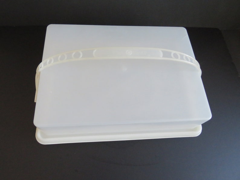 1980s Tupperware Sheet Cake Cupcake Taker 3 Pc Rectangle - Etsy