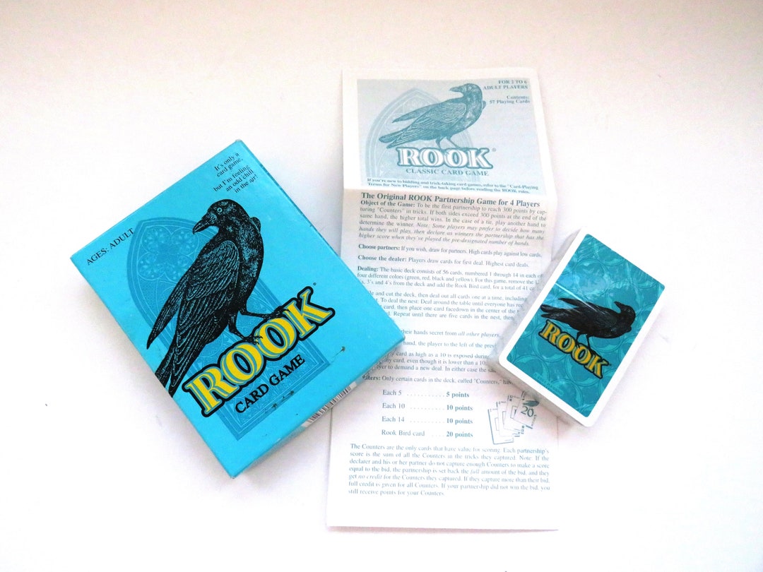 2001 ROOK Card Game by Parker Brothers - the Game of Games Bidding ...