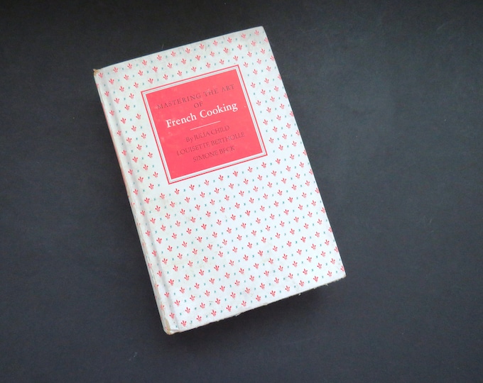 1961 Julia Child Mastering the Art of French Cooking - Red White ...