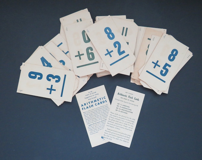 1950s Vintage Addition Flash Cards by Whitman - Home School Math ...