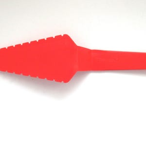 1970s Plastic Pie Server by Tupperware - Red Plastic Cake Dessert ...