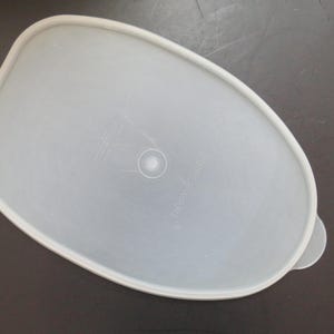 1970s Tupperware Ham Roast Keeper - 3 Piece Clear White Plastic Food ...