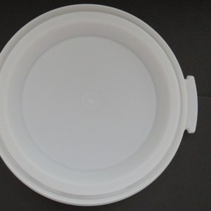 Tupperware PIE Cake Carrier 3 Pc White Pie Cake Pastry Taker Holder ...