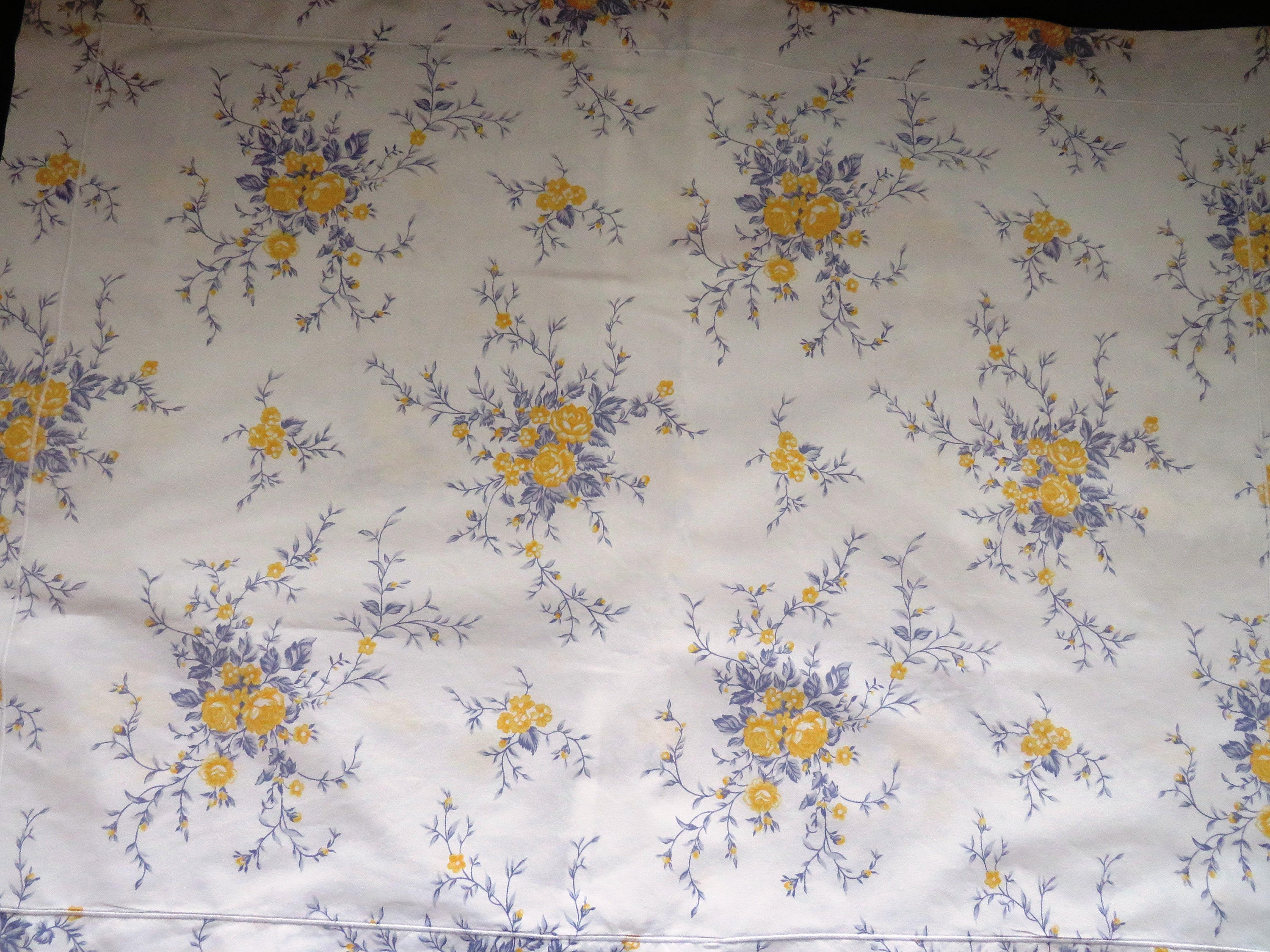 Full Queen Floral DUVET Cover Plus ONE Sham Yellow Roses - Etsy