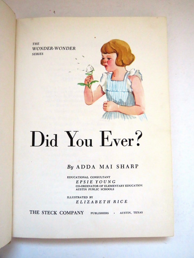 1957 Did You Ever the Wonder Wonder Series Books by Adda - Etsy