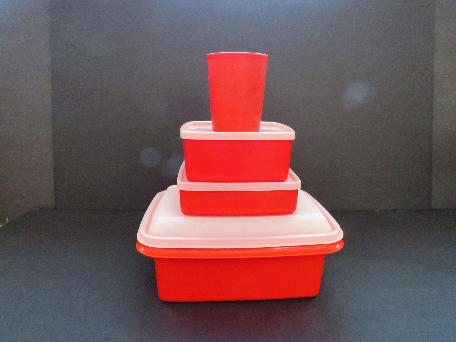 1970s Vintage Tupperware Pak N Carry Lunchbox Set 7 Piece - Etsy