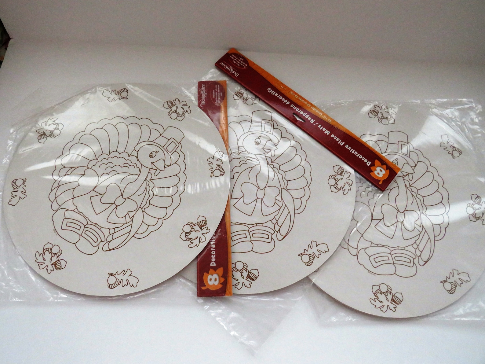 1980s Thanksgiving Round Paper Placemats by American Greetings - Etsy