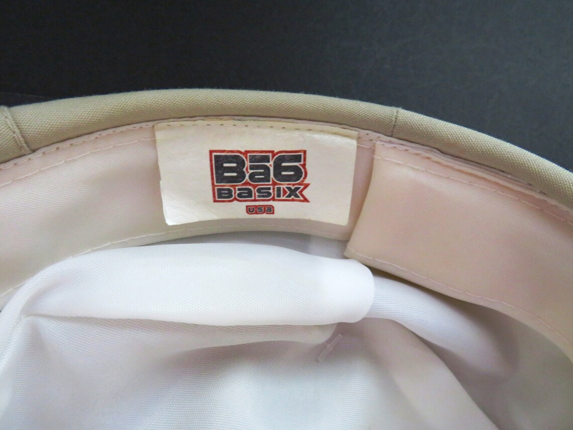 Vintage Khaki Tan Cap Hat by BASIX Size Large Hipster - Etsy