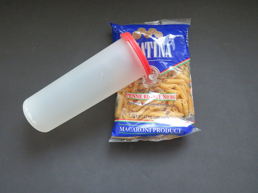 Tupperware Modular Mate With Red Lid - 1980s Tall Plastic Pasta Noodles ...