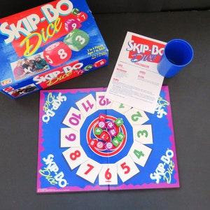 1995 SKIP BO DICE Board Game Complete Boxed Set With Instructions ...