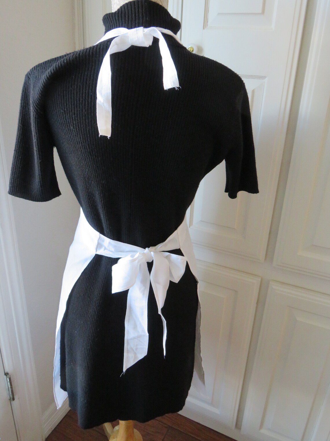 1960s Vintage Bib Apron White Linen Embroidered Appliqued - Etsy