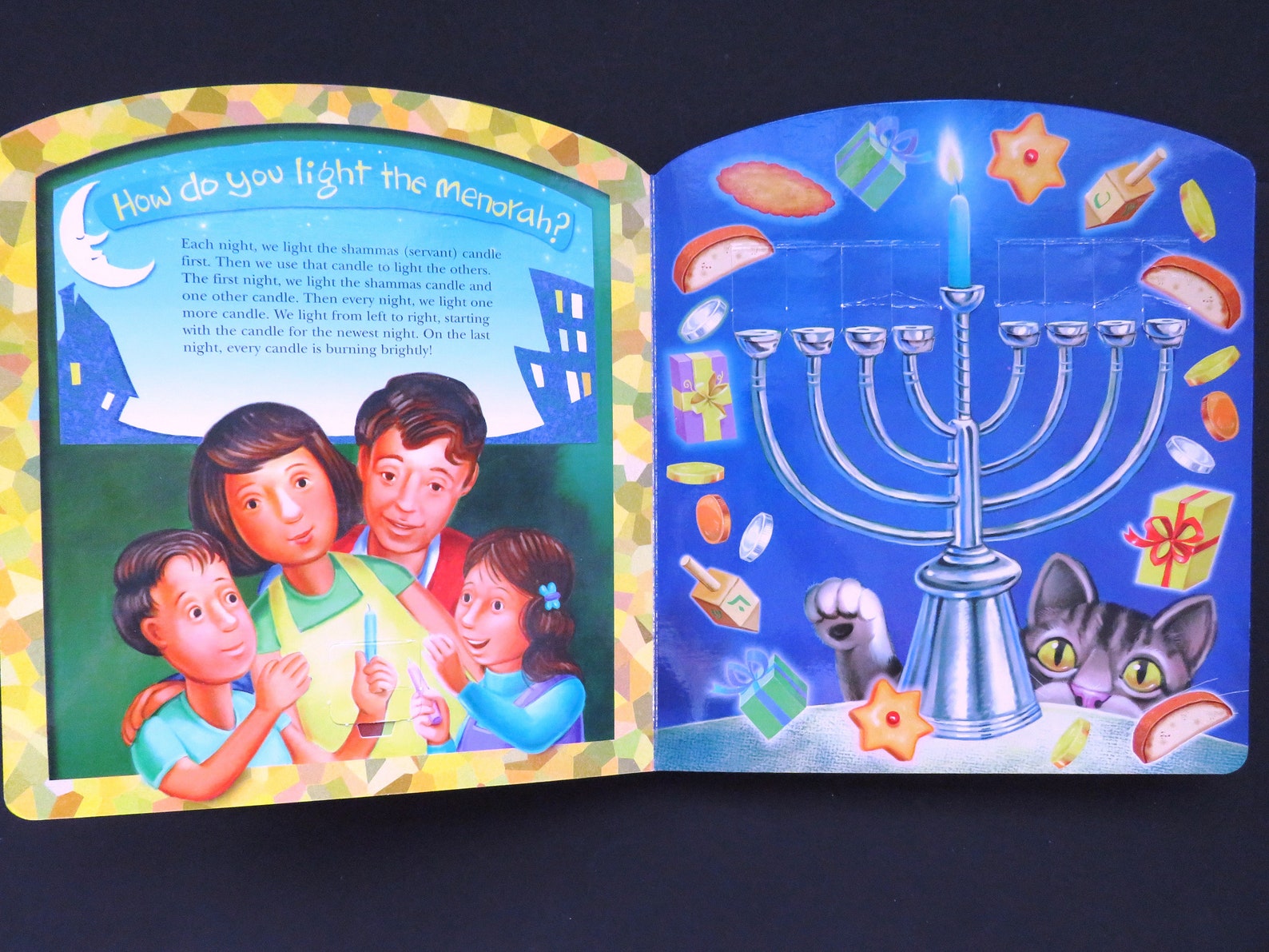 Hanukkah Lights Book by Ben Lakner 25 Flaps to Open Jewish | Etsy