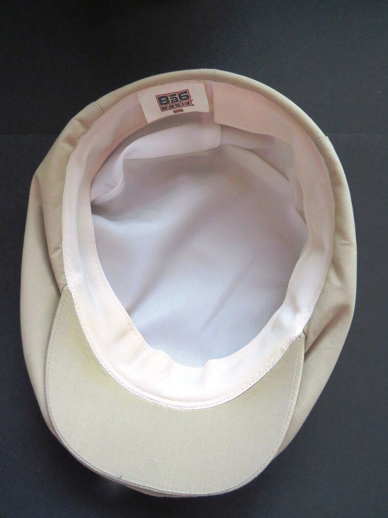 Vintage Khaki Tan Cap Hat by BASIX Size Large Hipster - Etsy