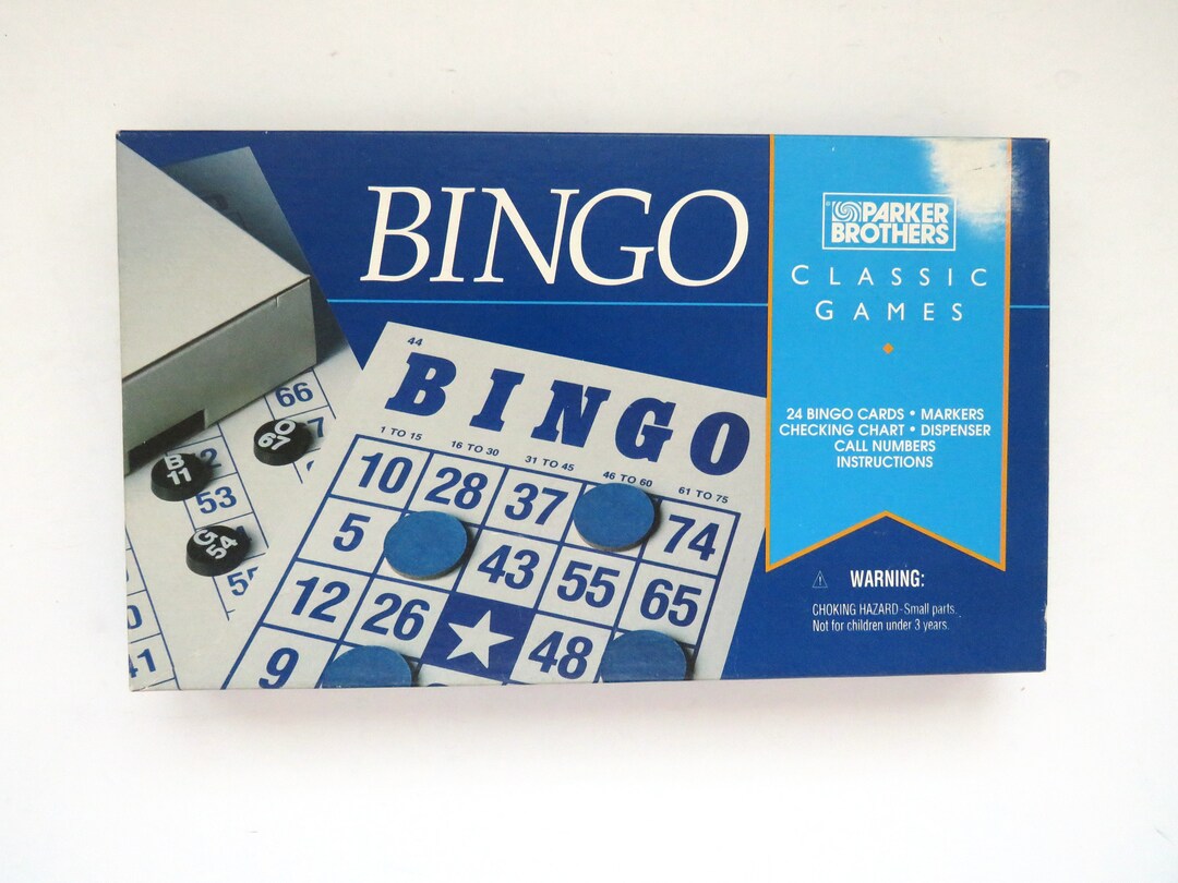 1990s BINGO Game by Parker Brothers - Complete Number Matching Bingo ...