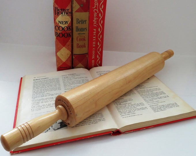 HUGE Wooden Rolling Pin by Vic Firth - Extra Large Solid Wood Pastry ...