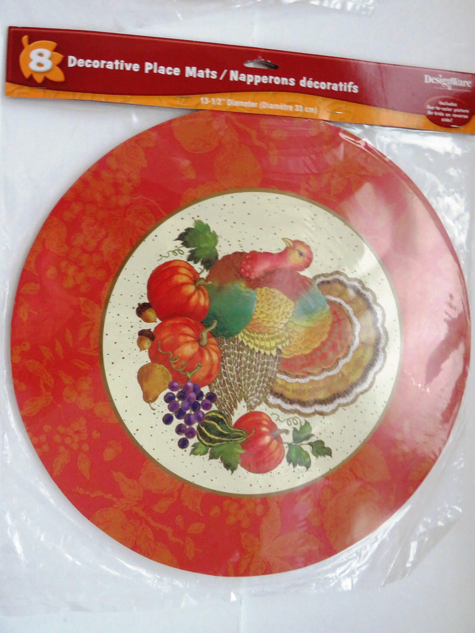 1980s Thanksgiving Round Paper Placemats by American Greetings - Etsy