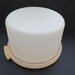1980s Tupperware Cake Taker 2 Piece 9 Inch Yellow Gold Base Clear Dome ...