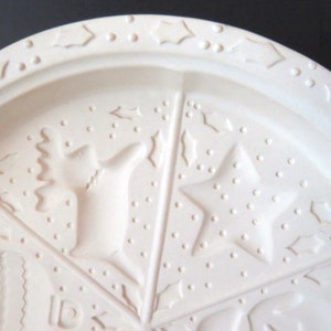 1993 Round Christmas Shortbread Cookie Mold by Hartstone - Etsy