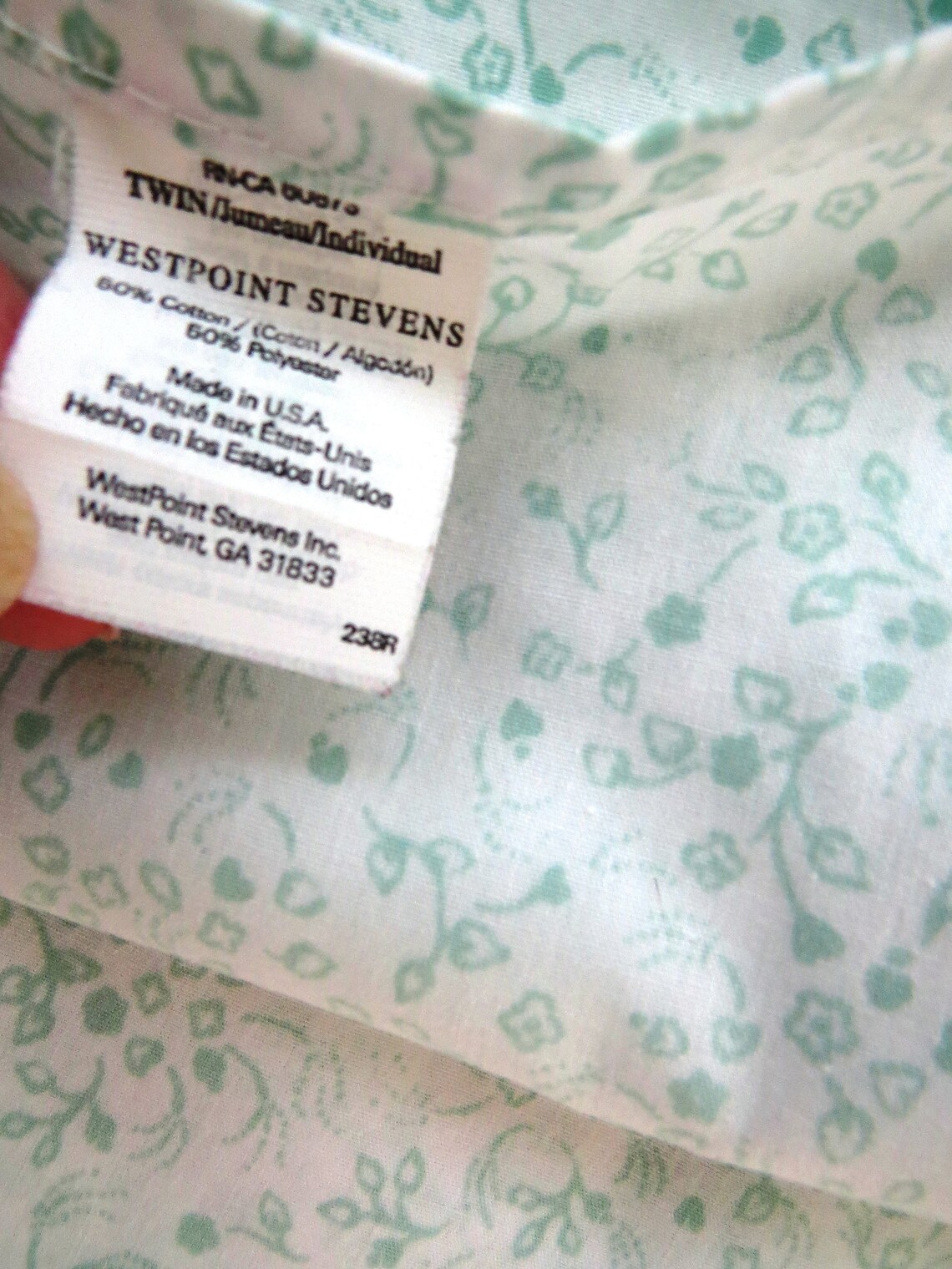 1980s Vintage Floral Twin Flat Sheet by Westpoint Stevens - Etsy