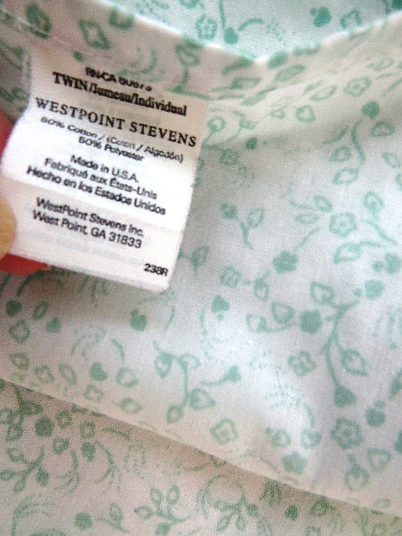 1980s Vintage Floral Twin Flat Sheet by Westpoint Stevens - Etsy